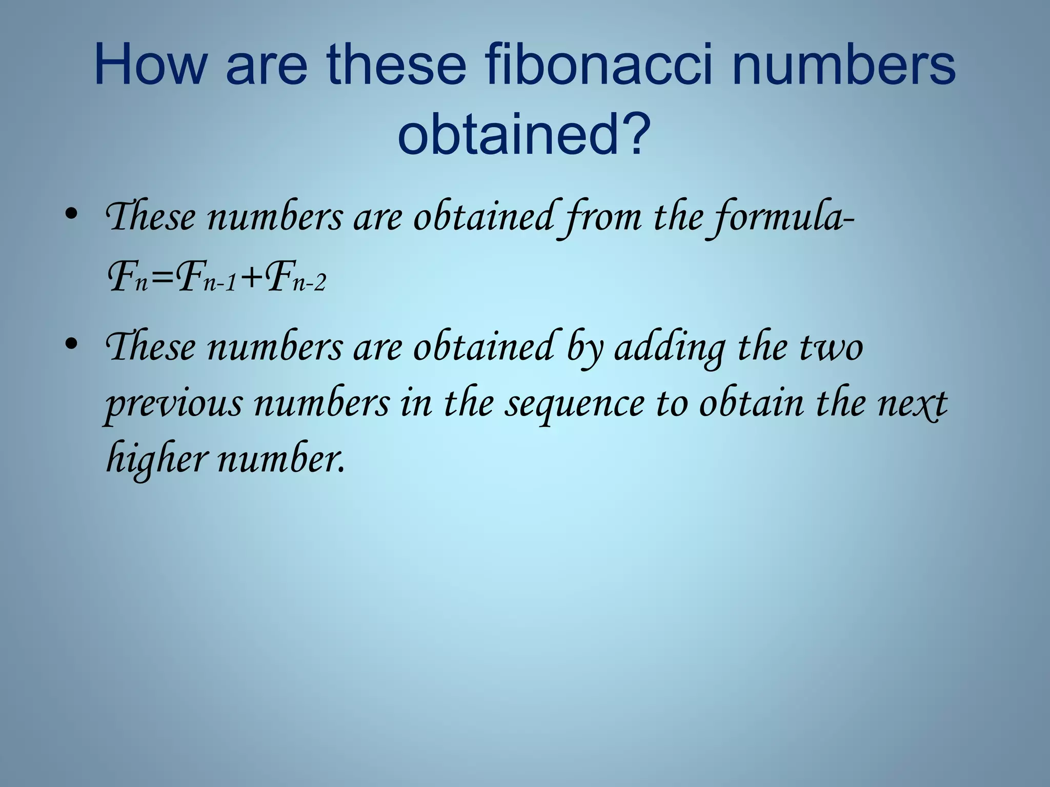 The fibonacci sequence | PPTX