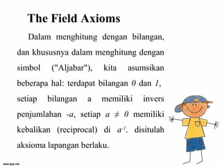 The field axioms backup | PPT