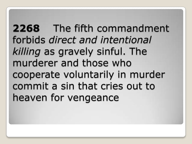 The fifth commandments | PPTX