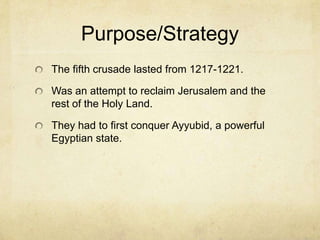The Fifth Crusade | PPTX