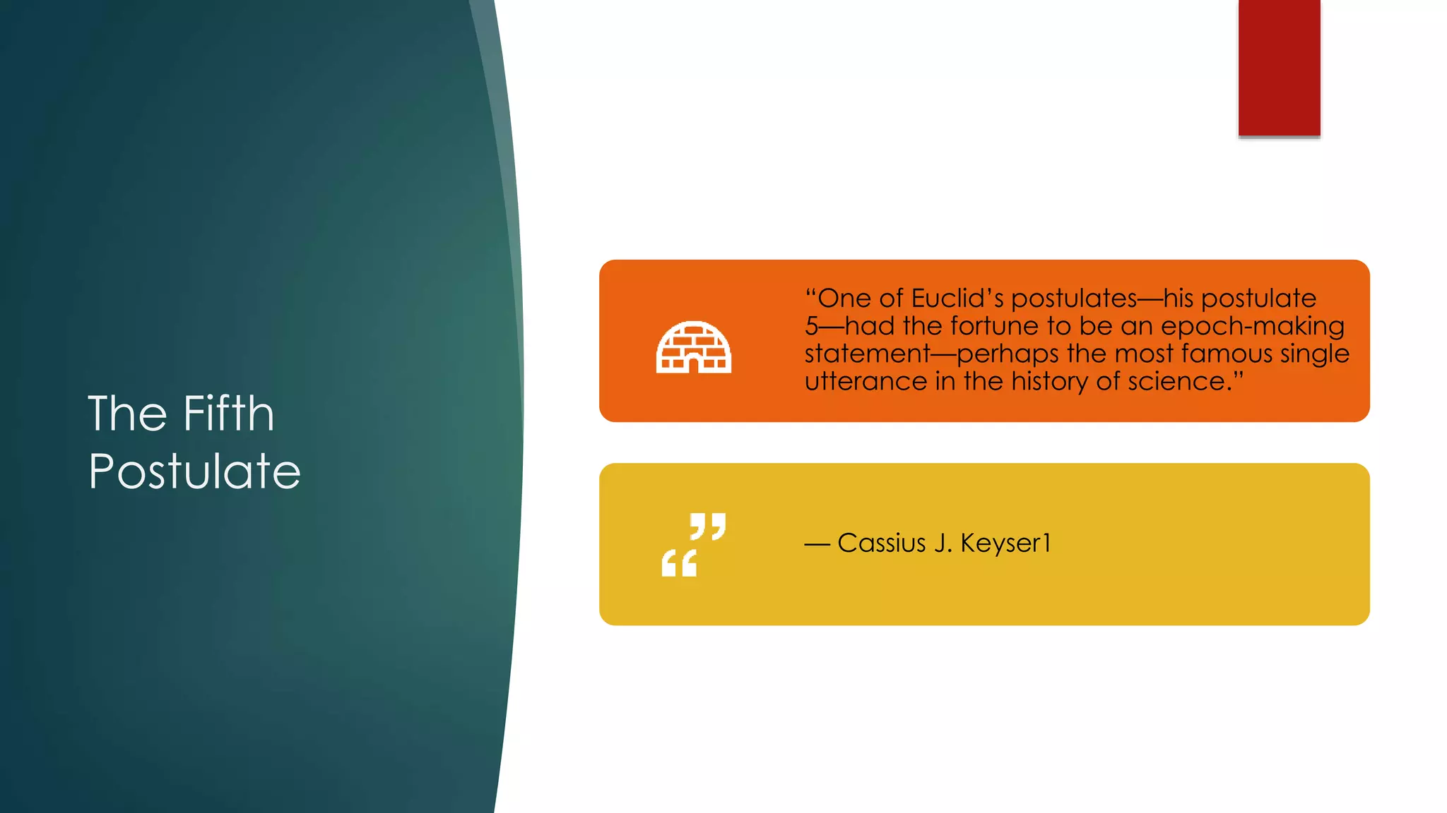 The fifth postulate | PPTX