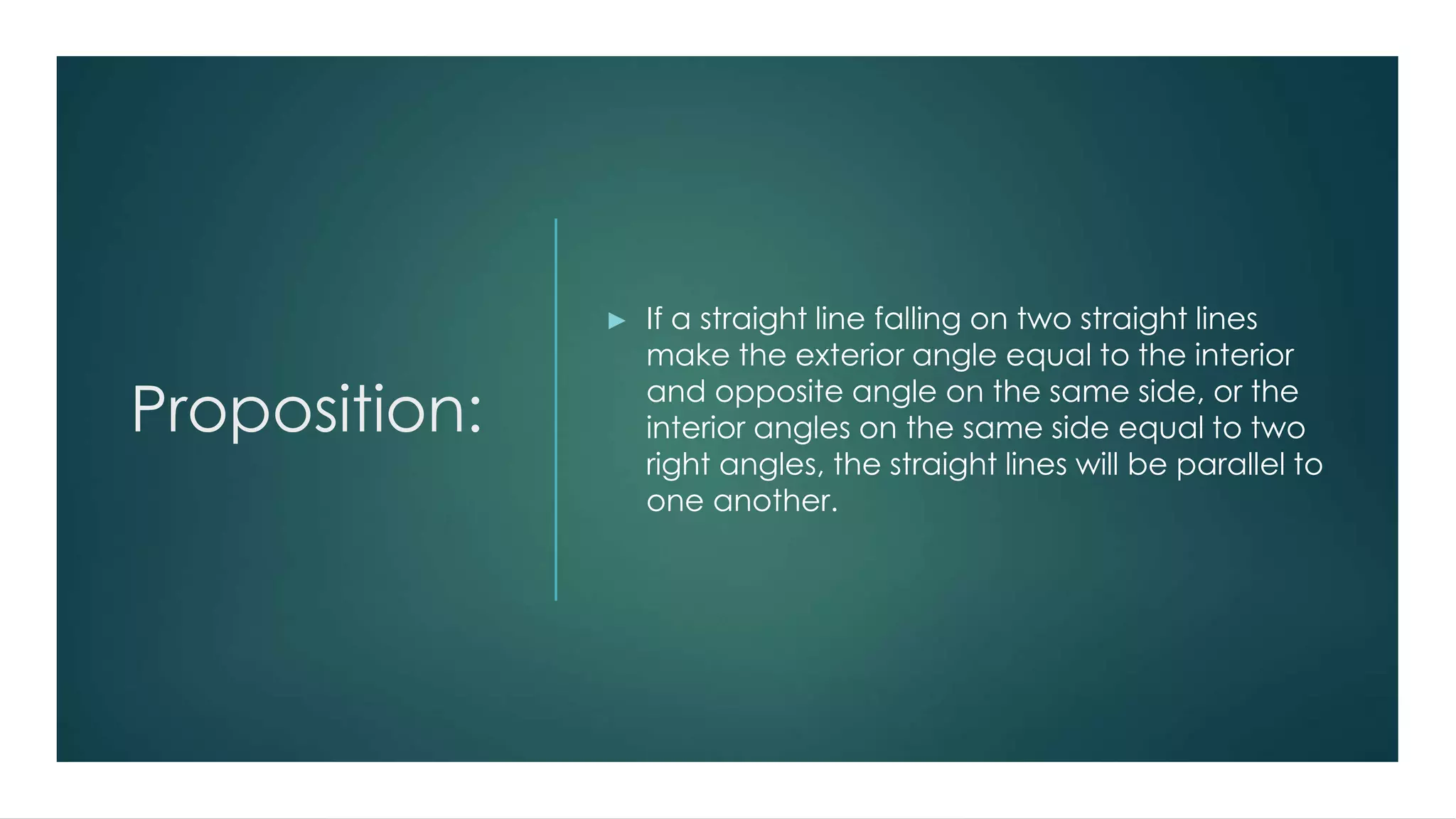 The fifth postulate | PPTX