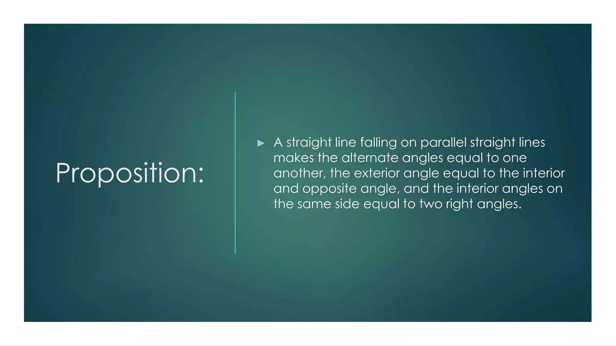 The fifth postulate | PPTX