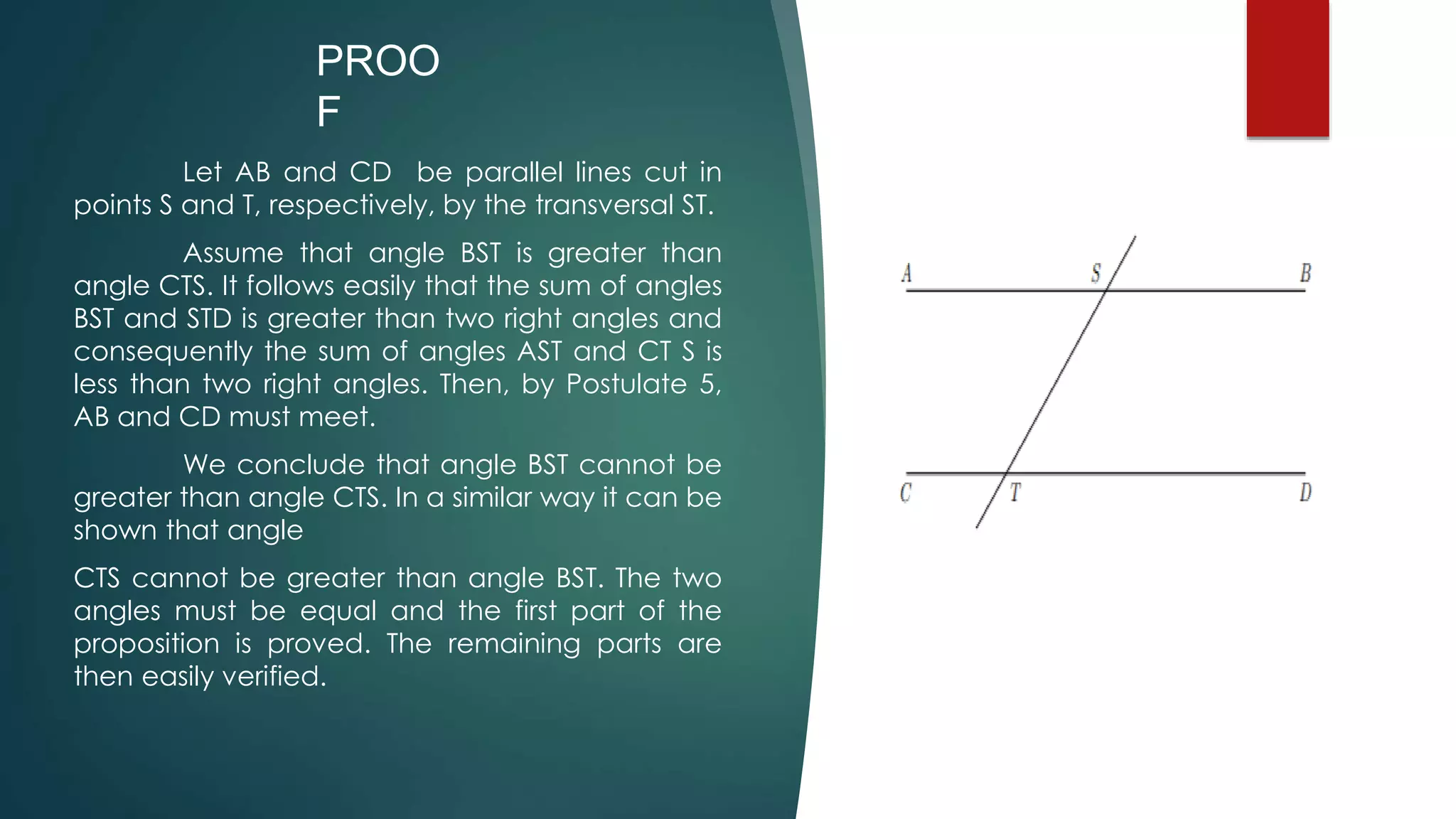 The fifth postulate | PPTX