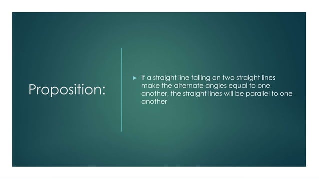 The fifth postulate | PPTX | Physics | Science