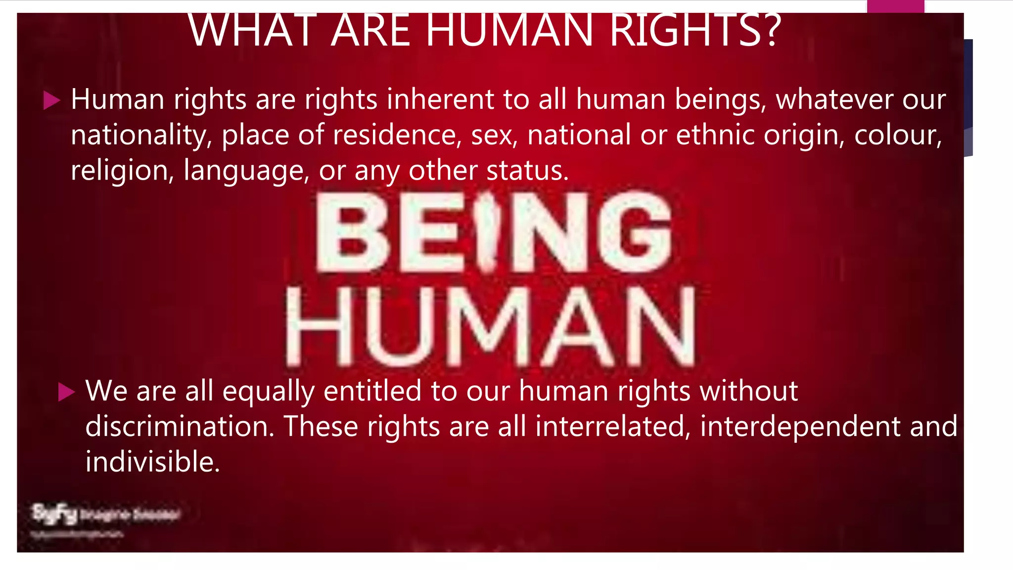 The fight for our human rights | PPTX