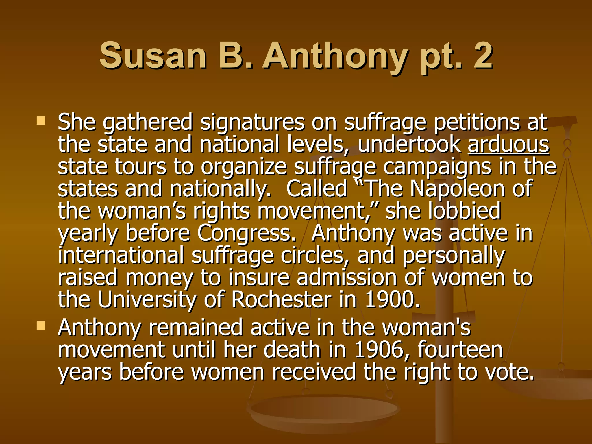 The fight for women’s rights | PPT