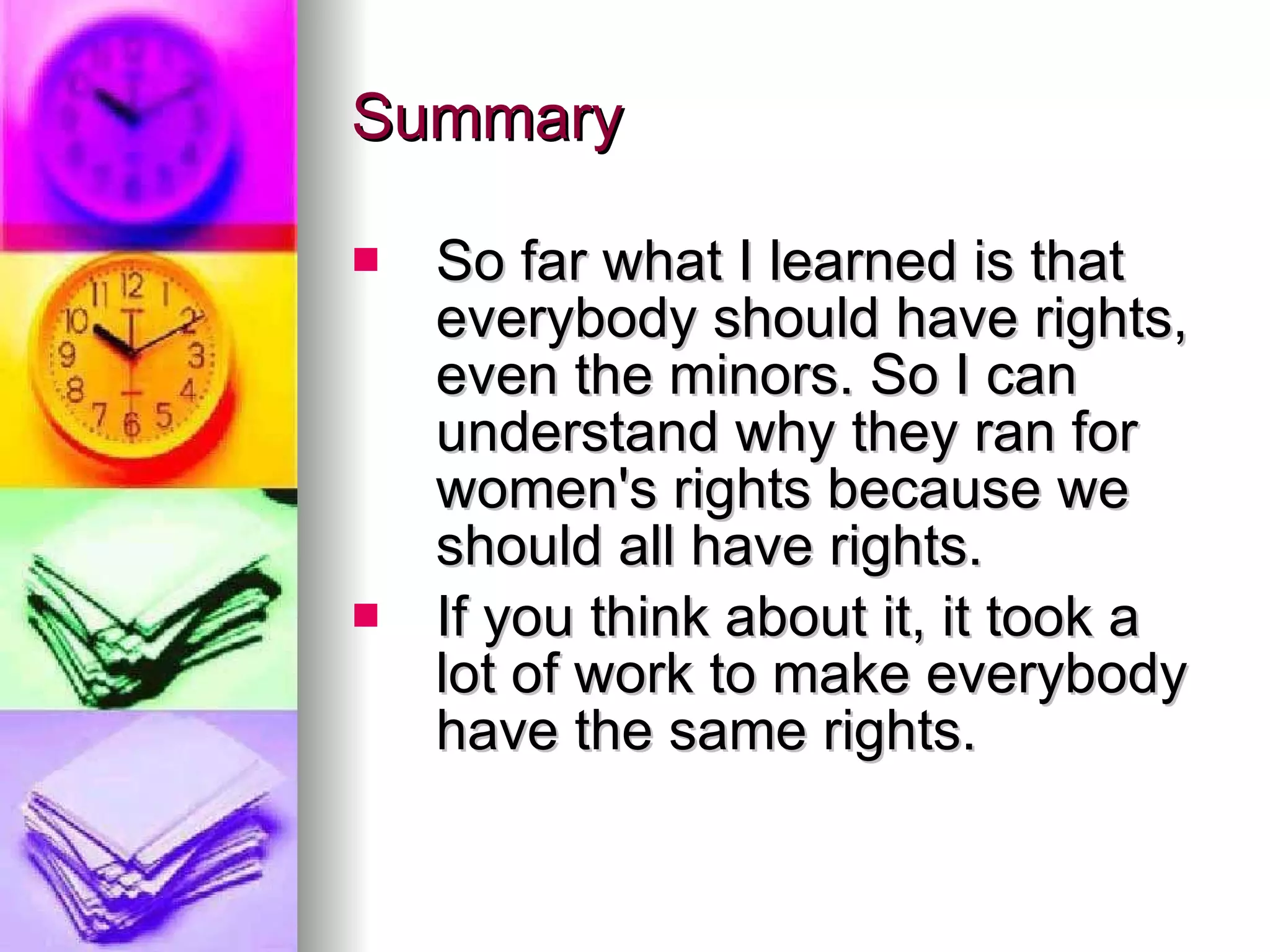 The fight for women’s rights | PPT