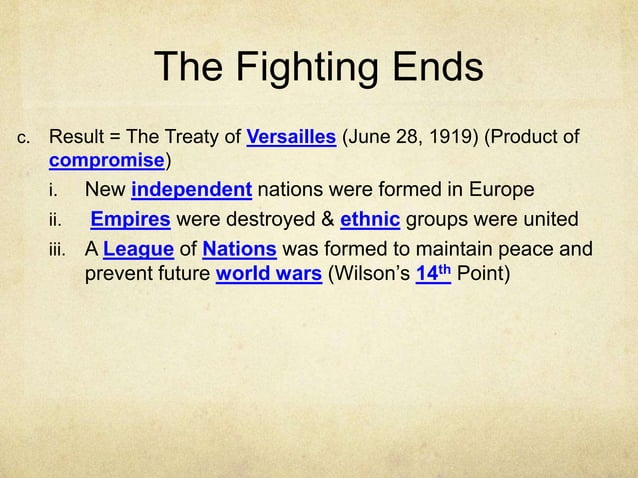 End of WWI | PPTX