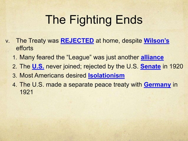 End of WWI | PPTX