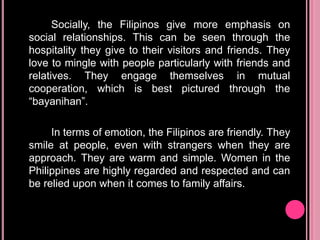 society and culture_ the filipino values and culture | PPTX