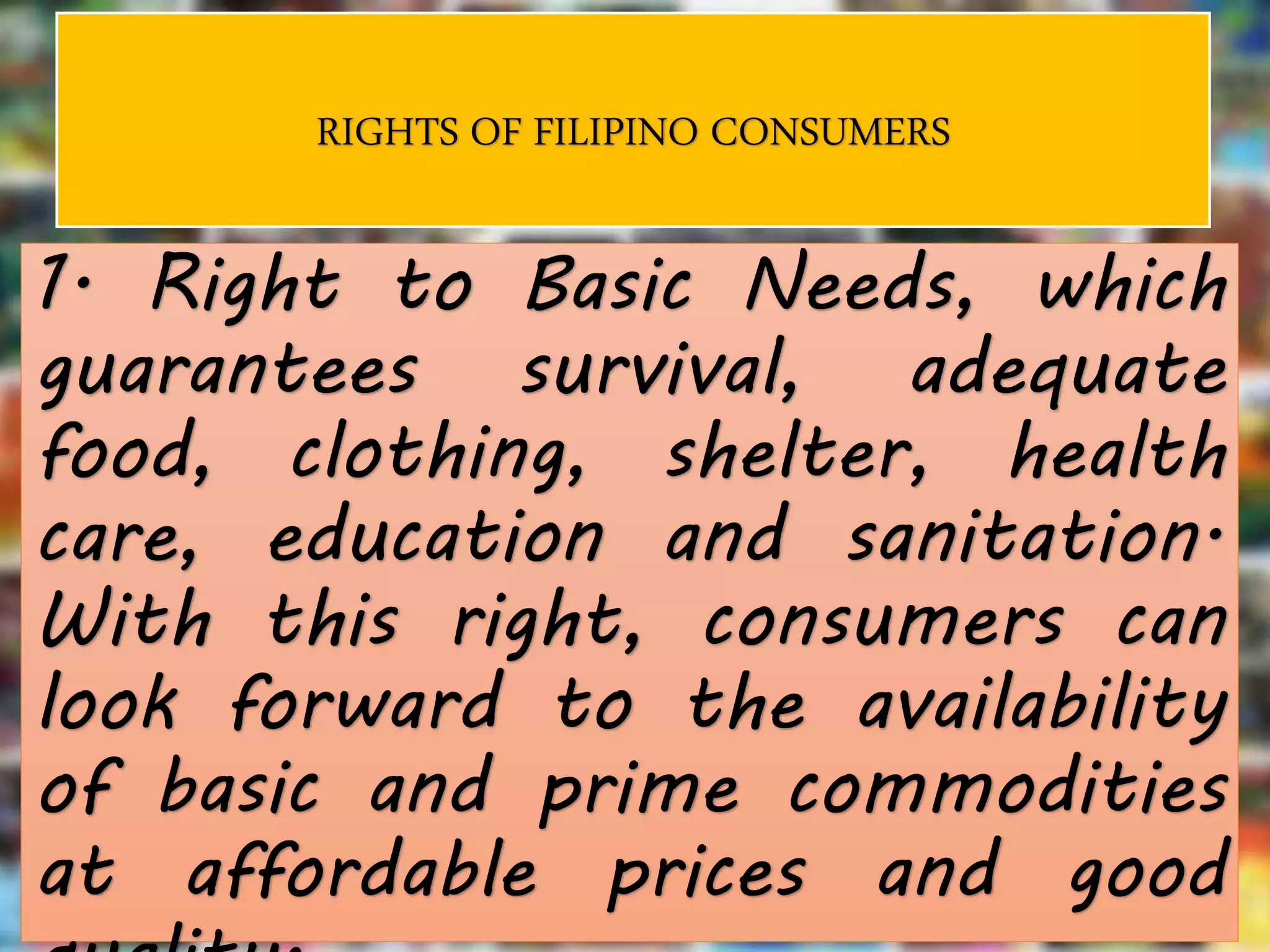 The Filipino Consumer | PPTX