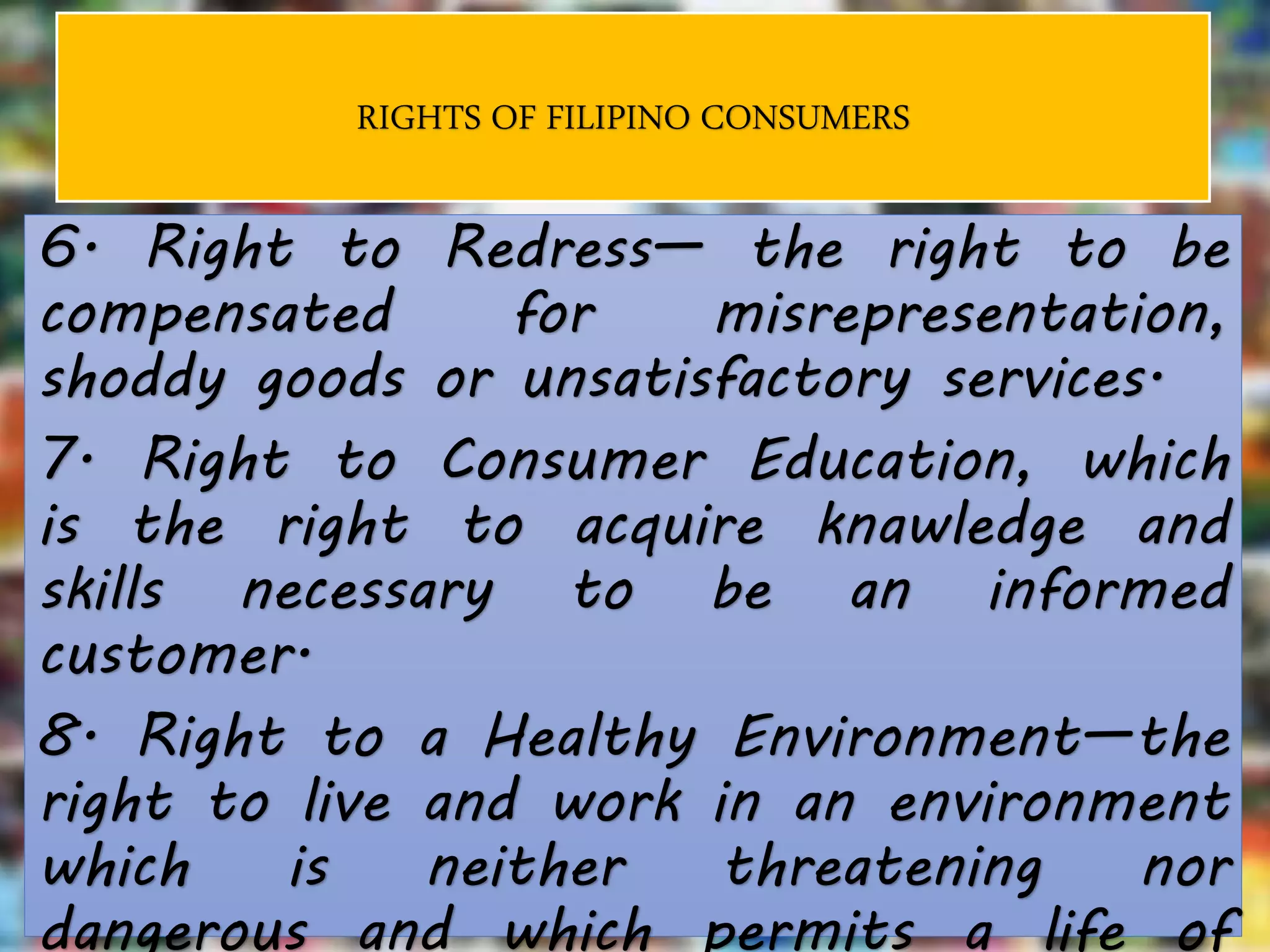 The Filipino Consumer | PPTX