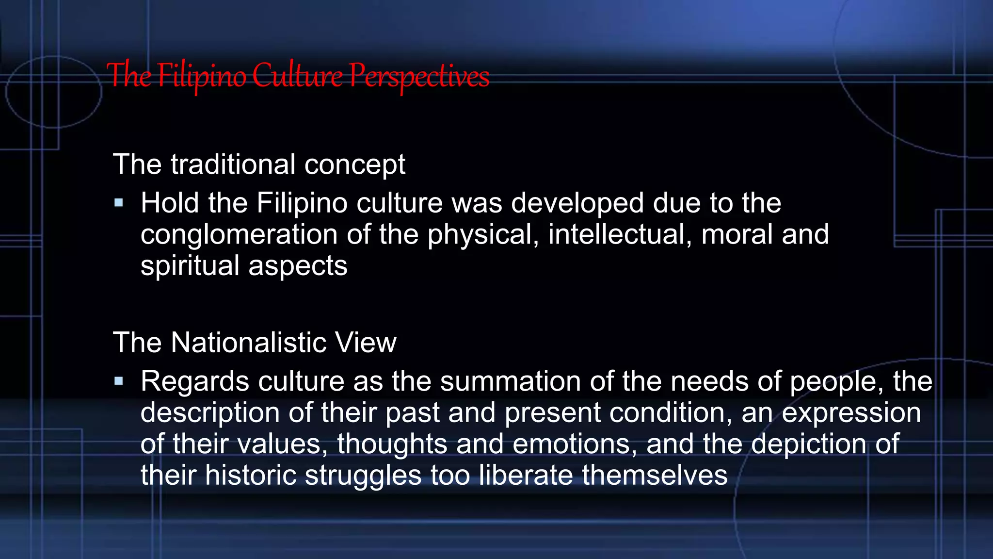 The filipino culture and values | PPTX