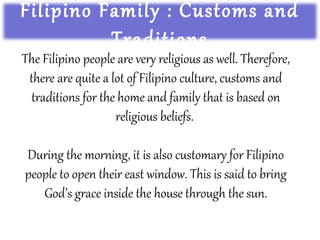 THE FILIPINO FAMILY - ANNE | PPT