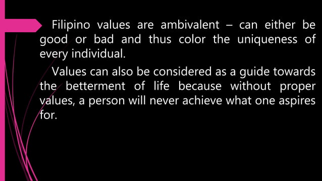 The filipino values | PPTX