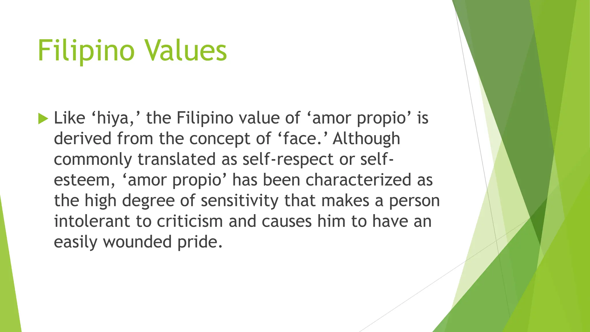 The Filipino Way. A description of Filipino Moral Characters | PPTX