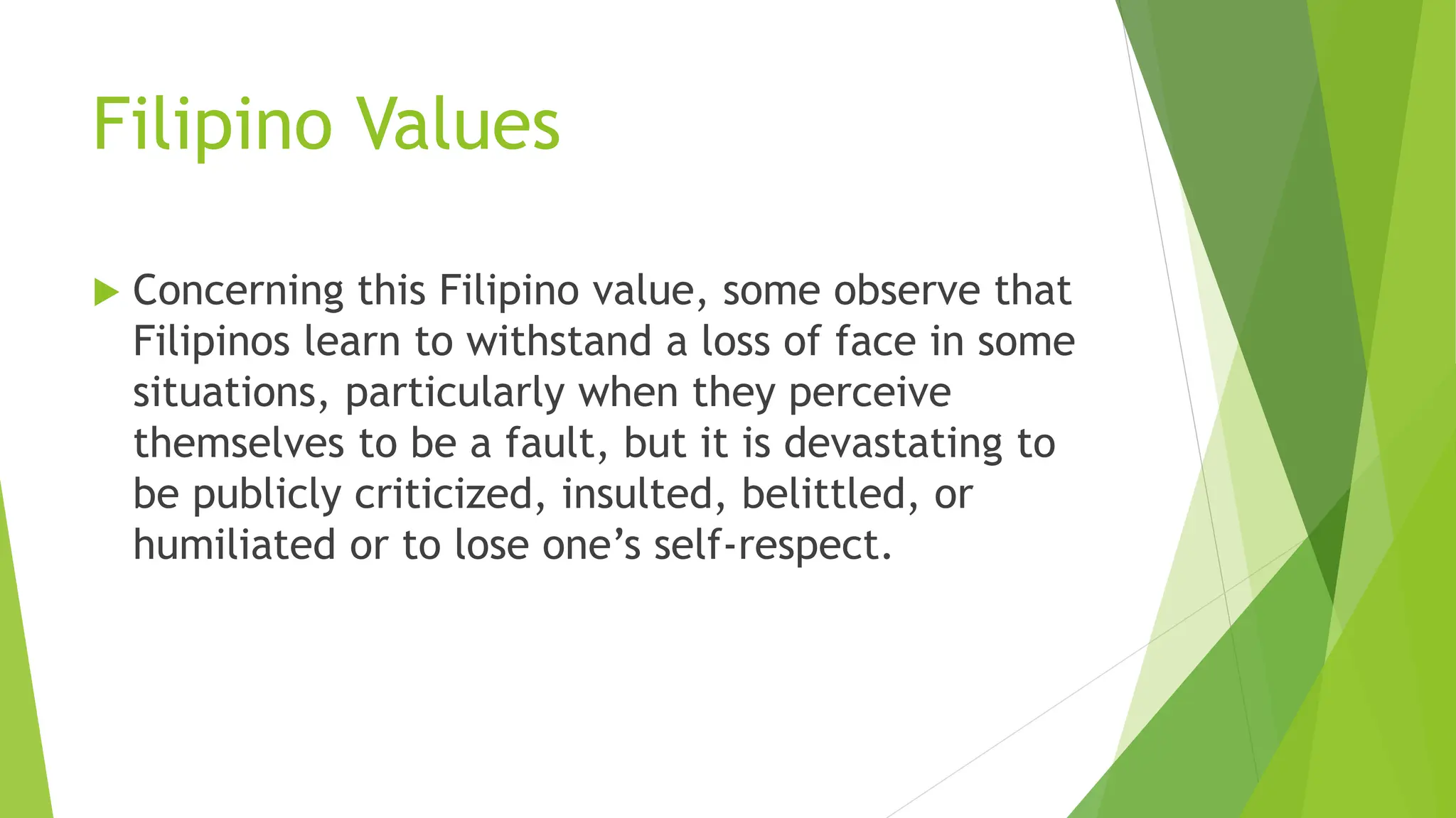 The Filipino Way. A description of Filipino Moral Characters | PPTX