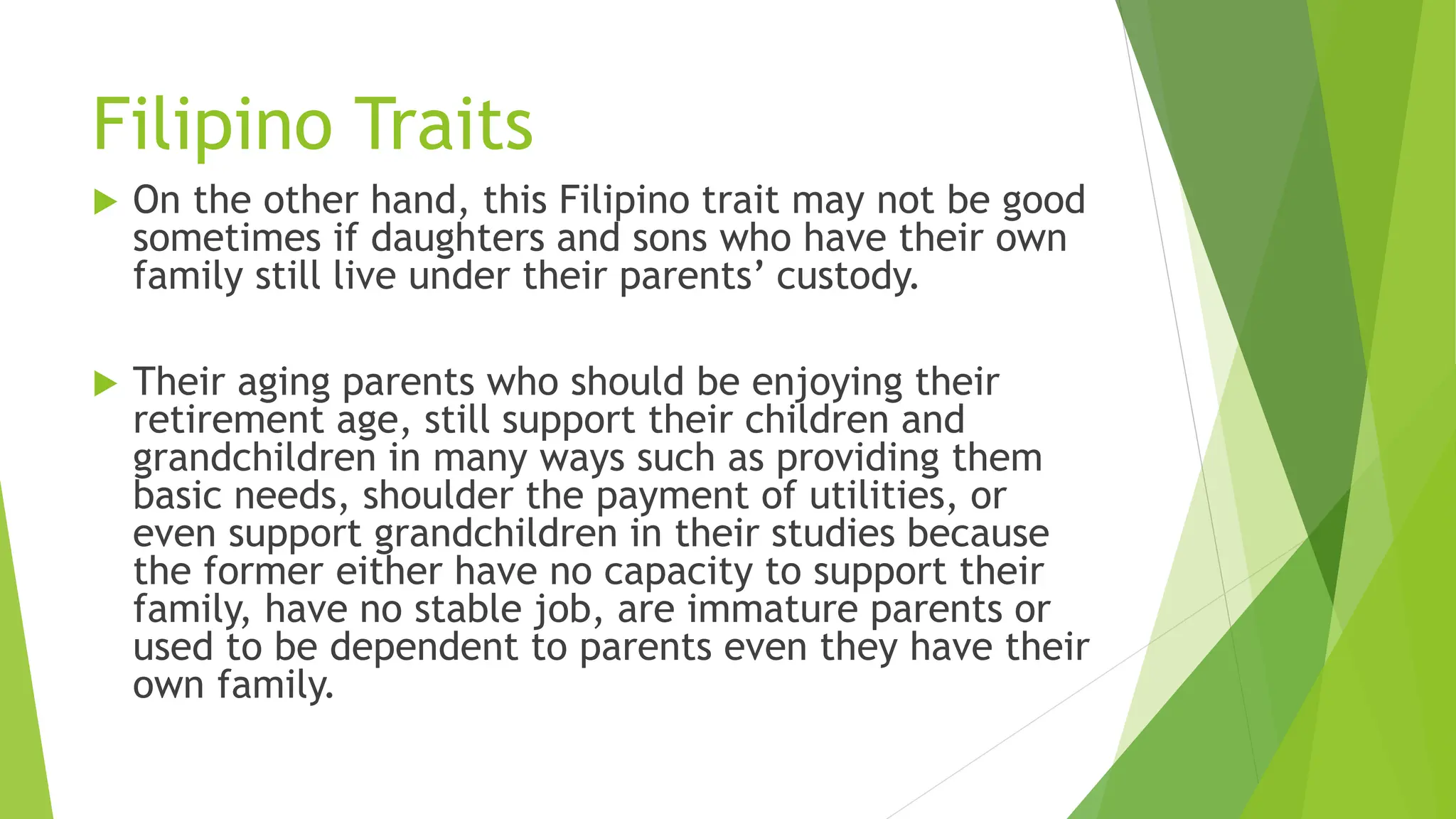 The Filipino Way. A description of Filipino Moral Characters | PPTX