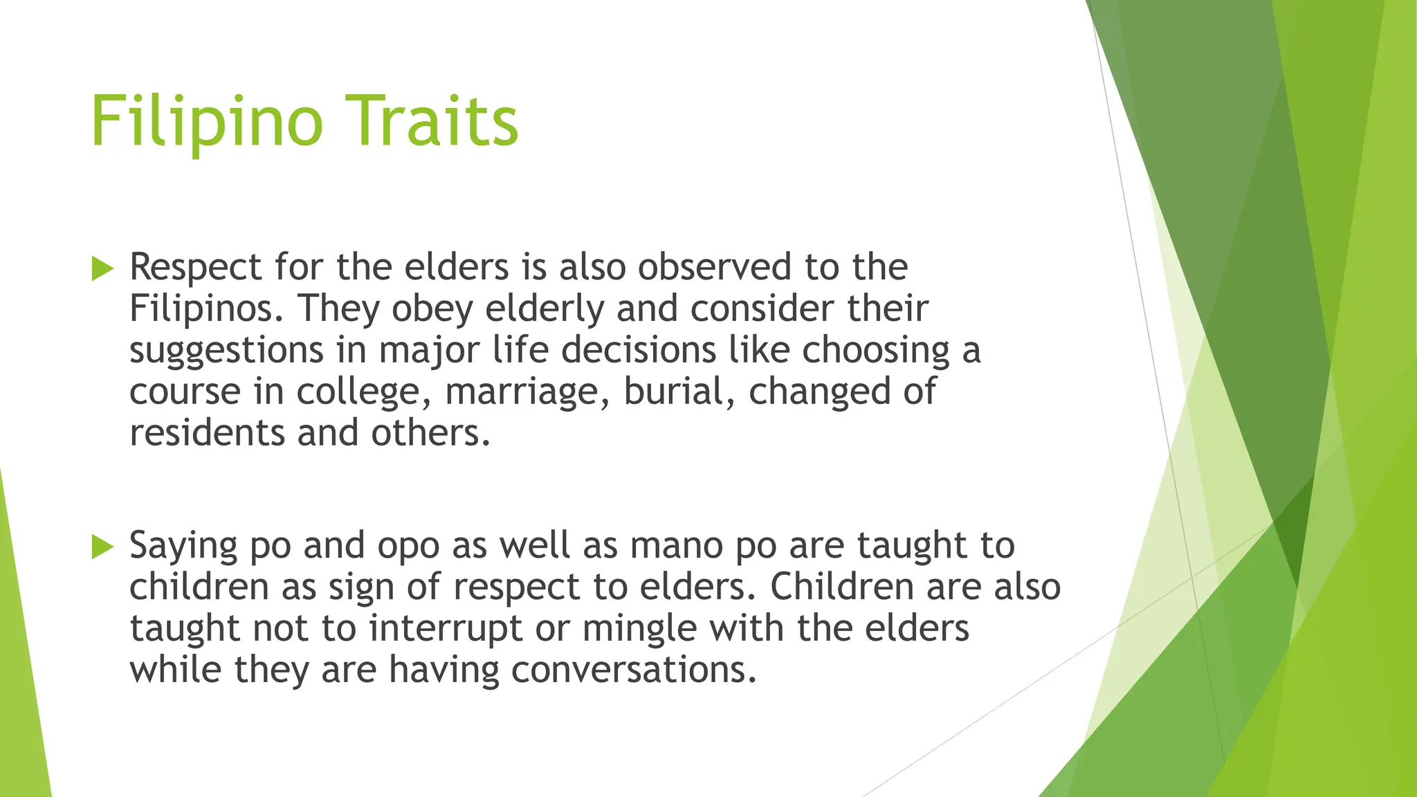 The Filipino Way. A description of Filipino Moral Characters | PPTX