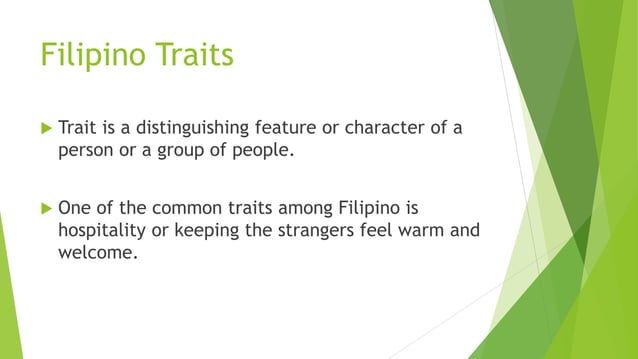 The Filipino Way. A description of Filipino Moral Characters | PPTX