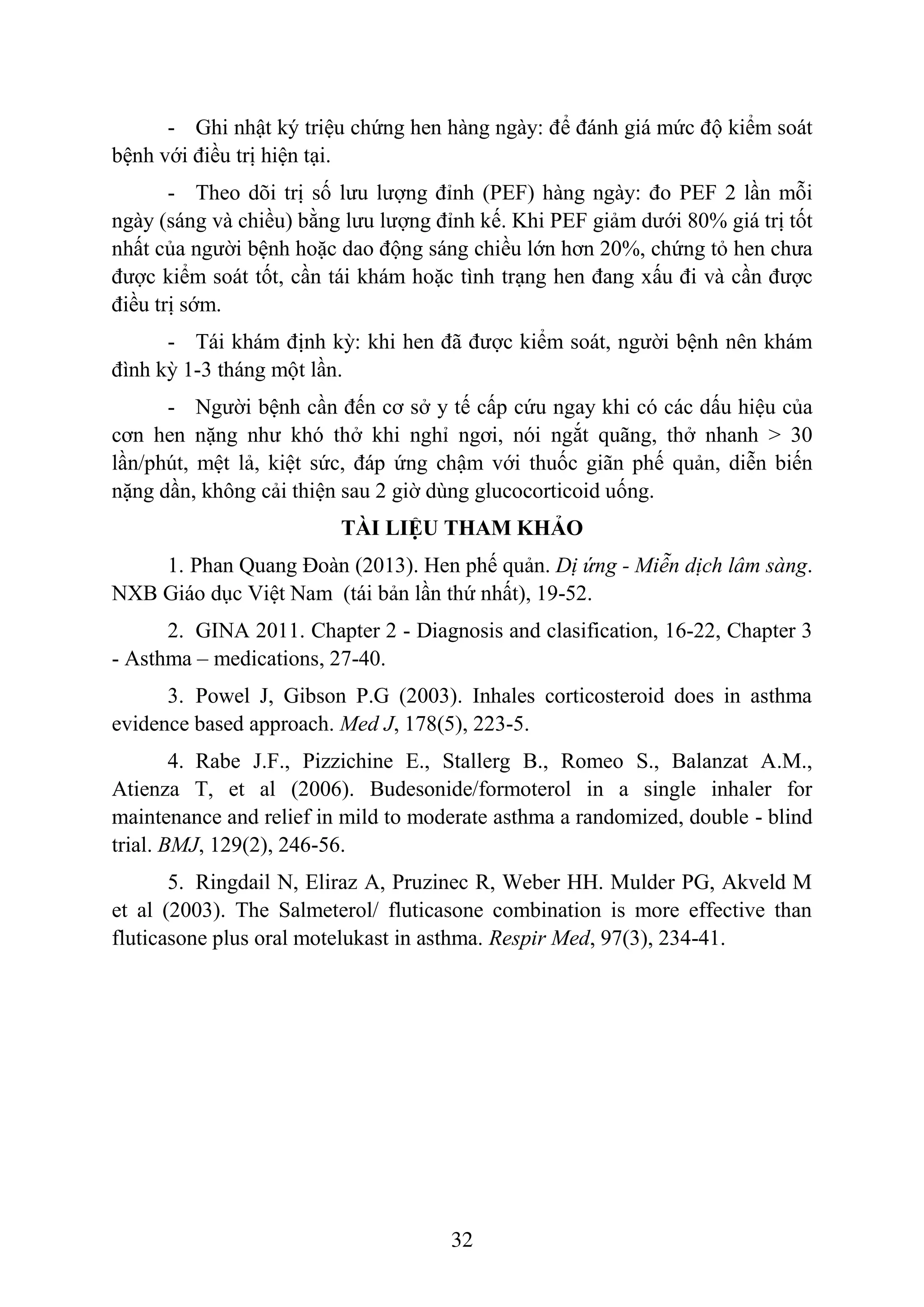 Hướng dẫn chẩn đoán và điều trị các bệnh về dị ứng – miễn dịch lâm sàng | PDF