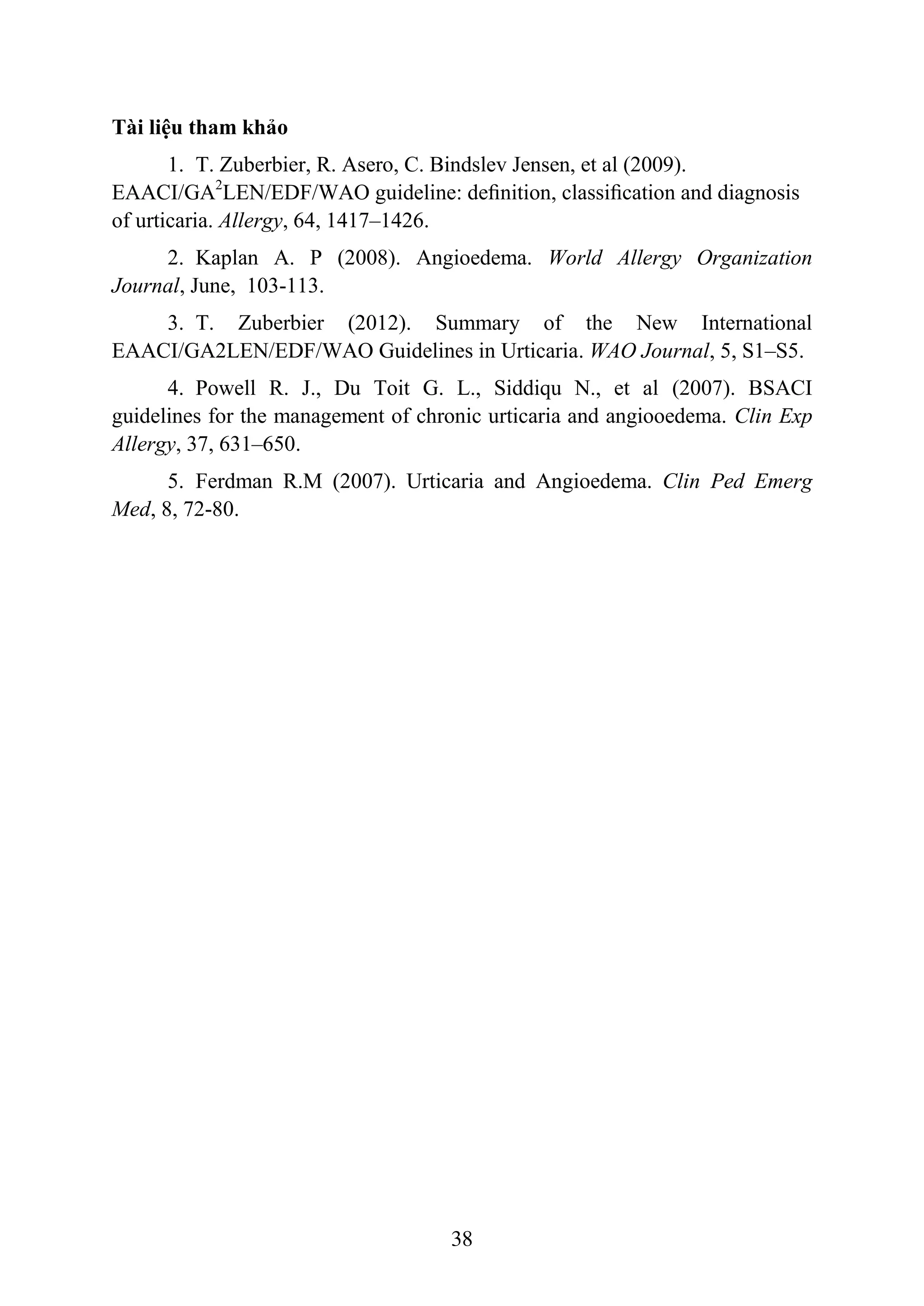 Hướng dẫn chẩn đoán và điều trị các bệnh về dị ứng – miễn dịch lâm sàng | PDF