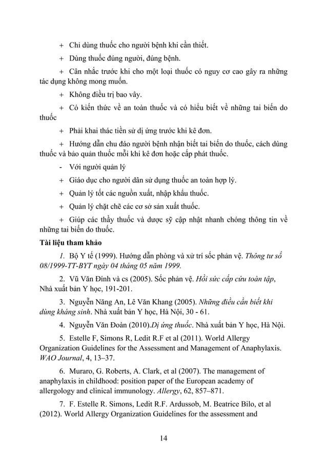 Hướng dẫn chẩn đoán và điều trị các bệnh về dị ứng – miễn dịch lâm sàng | PDF