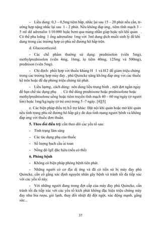 Hướng dẫn chẩn đoán và điều trị các bệnh về dị ứng – miễn dịch lâm sàng | PDF