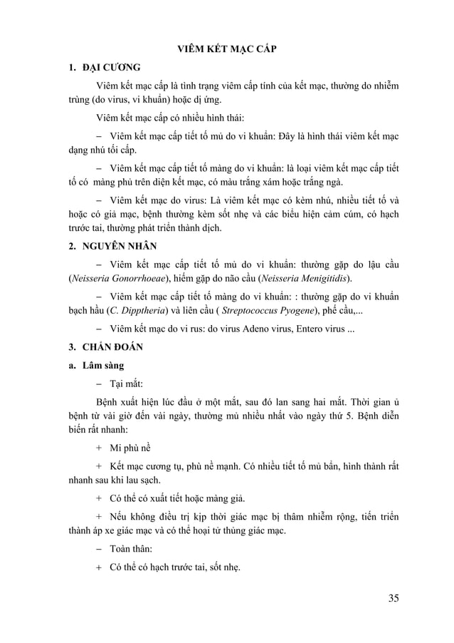 HƯỚNG DẪN CHẨN ĐOÁN VÀ ĐIỀU TRỊ CÁC BỆNH VỀ MẮT | PDF
