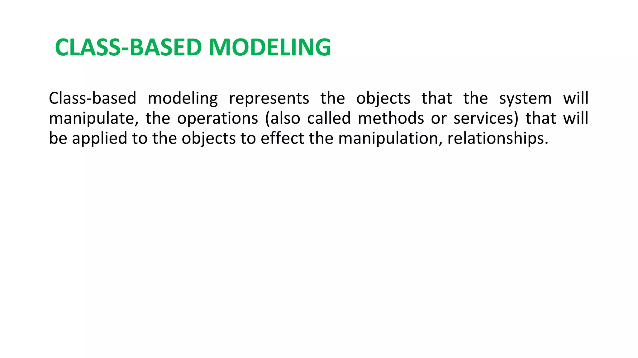 CHAPTER 6 REQUIREMENTS MODELING: SCENARIO based Model , Class based moddel | PPT | Cameras and ...