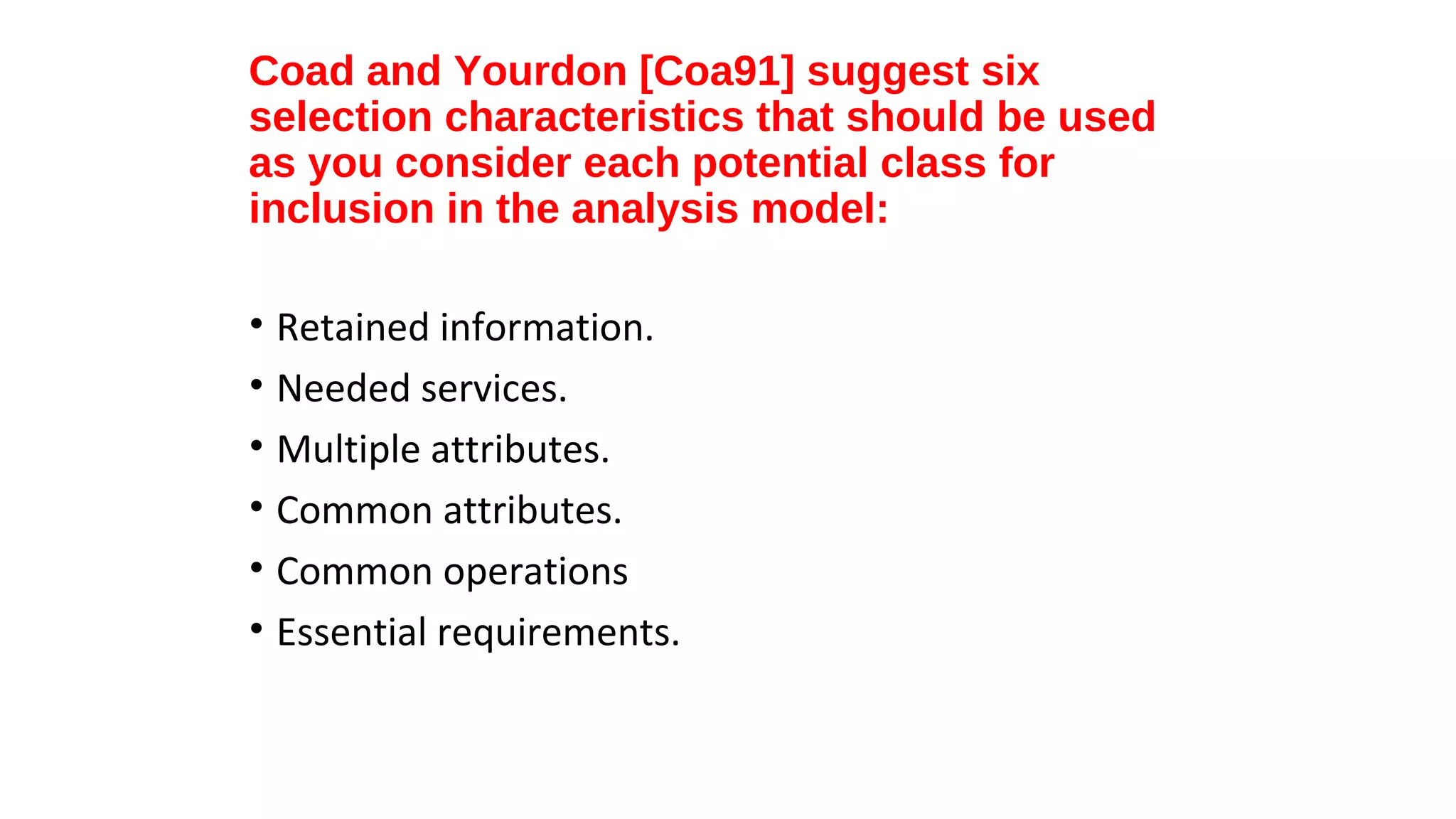CHAPTER 6 REQUIREMENTS MODELING: SCENARIO based Model , Class based moddel | PPT