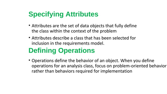 CHAPTER 6 REQUIREMENTS MODELING: SCENARIO based Model , Class based ...