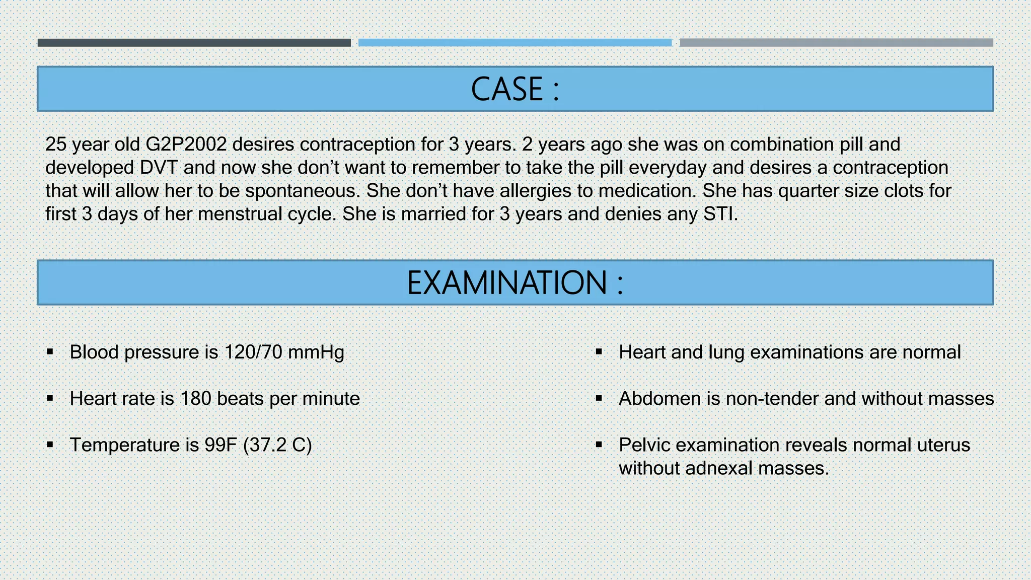 Contraception case study counseling | PPTX