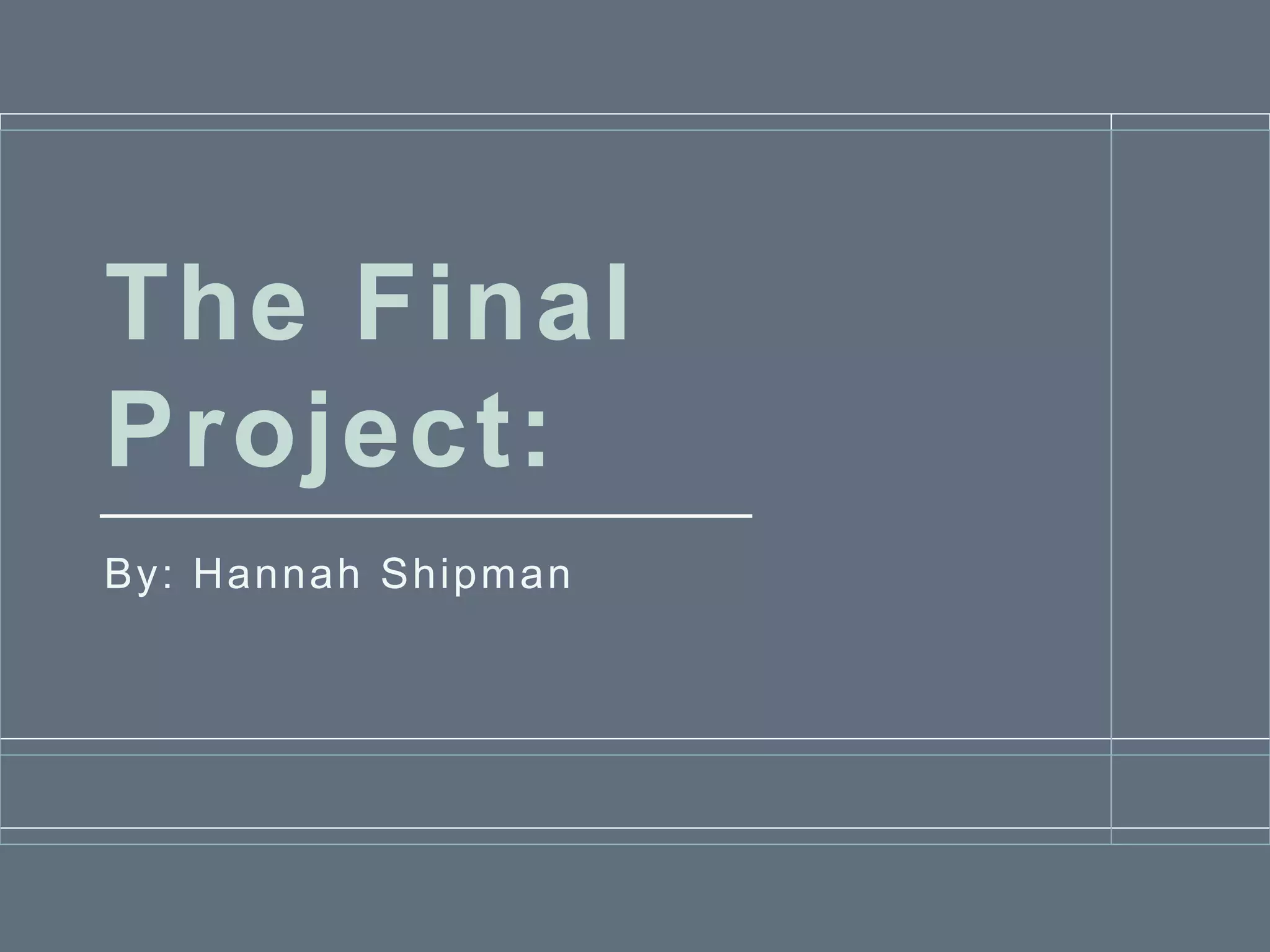 The final project | PPTX