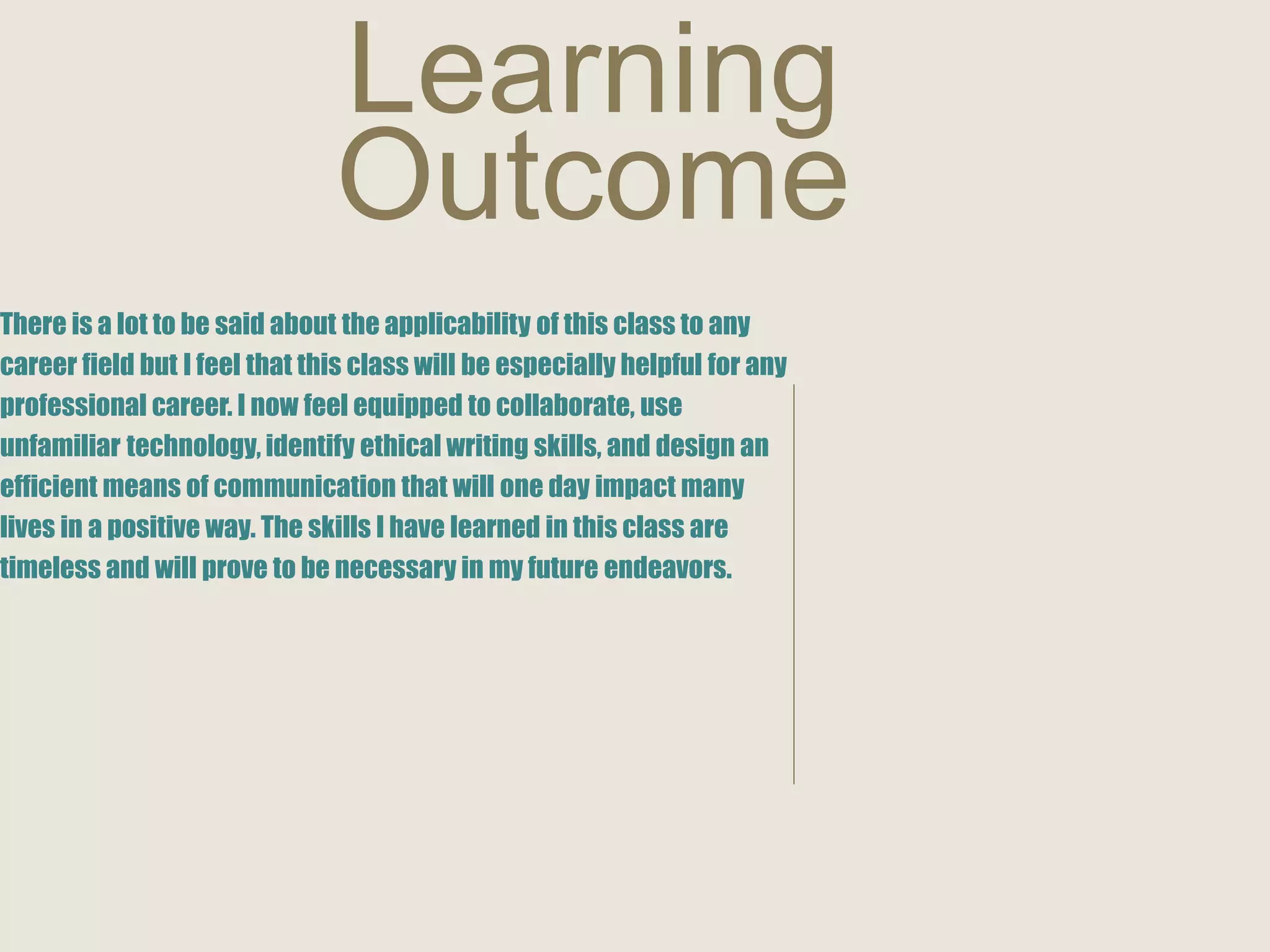 The final reflection | PPTX