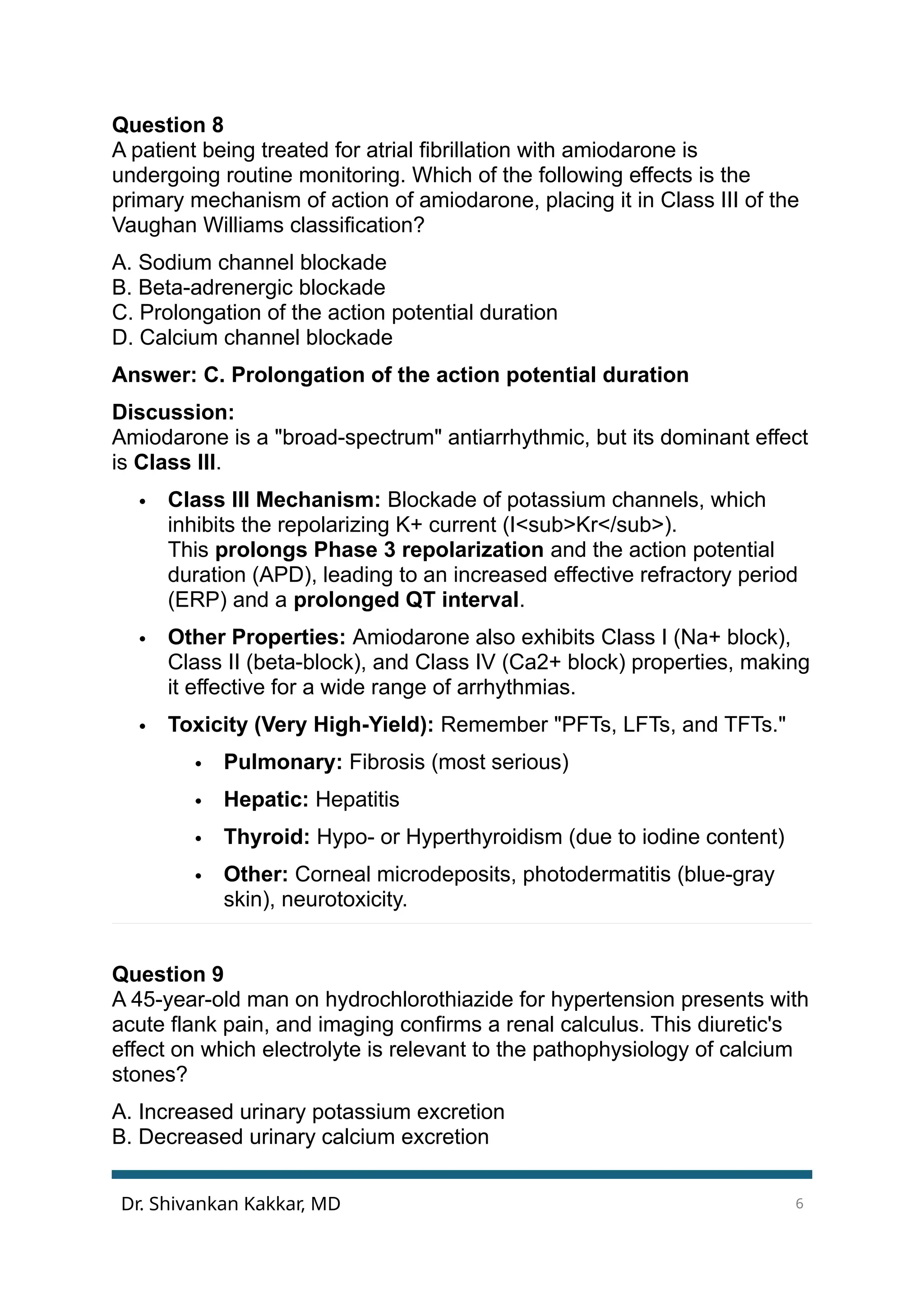 NEET PG 2025 | Pharmacology Recall: 20 High-Yield Questions Simplified | DOCX