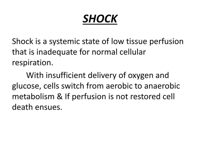 shock surgery -bailey and love | PPTX