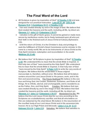 The final word of the lord | PDF