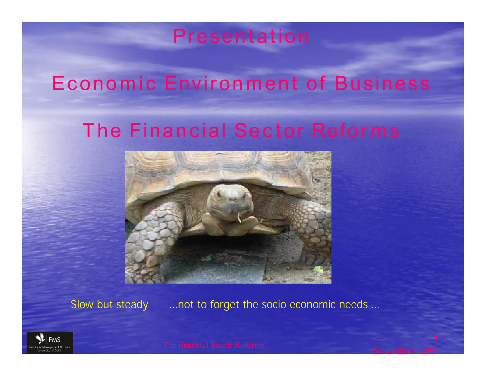 The Financial Sector Reforms in India | PDF