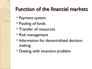 The Financial System | PPT