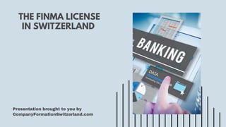 Application Procedure for the FINMA License in Switzerland | PDF