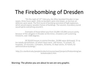 The Firebombing of Dresden | PPTX