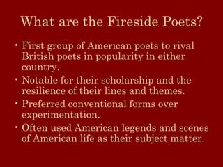 The Fireside Poets | PPT