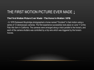 The First | PPT | Cameras and Camcorders | Consumer Electronics