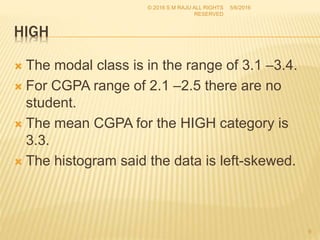 The first year experience based on cgpa | PPT