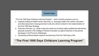 The first 1000 days | PPTX