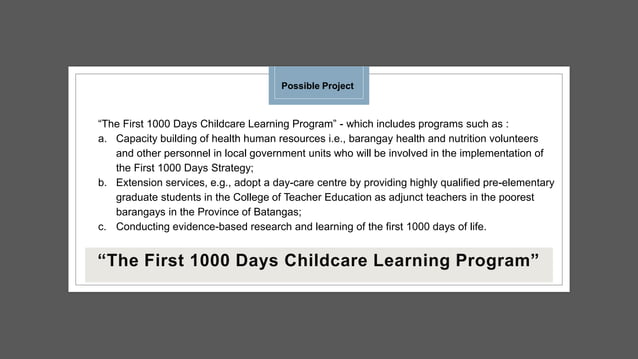 The first 1000 days | PPTX