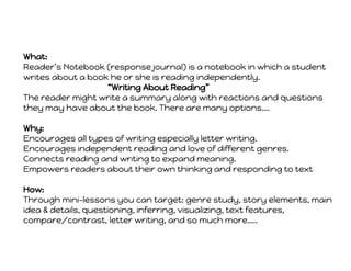 The First 20 days of Independent Reading | PPT