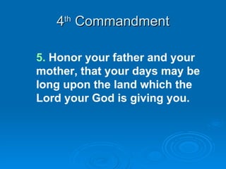 The First 4 Commandments | PPT